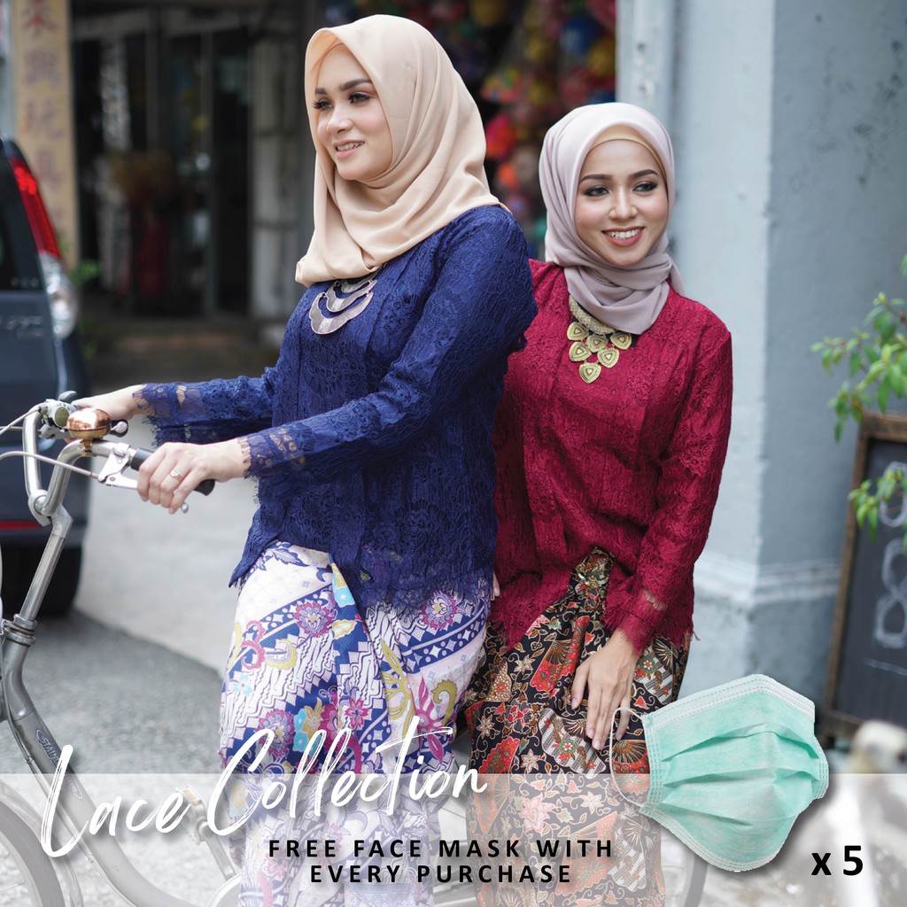 HAURA WEAR KEBAYA KOTA BARU LACE TOPS ONLY WITHOUT PARIO READY STOCK ...