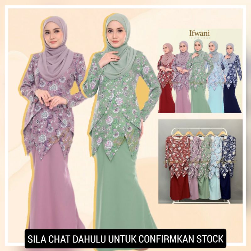 Baju Raya 2023 Ifwani Kurung Printed Cutting Silang / Kurung Moden by ...