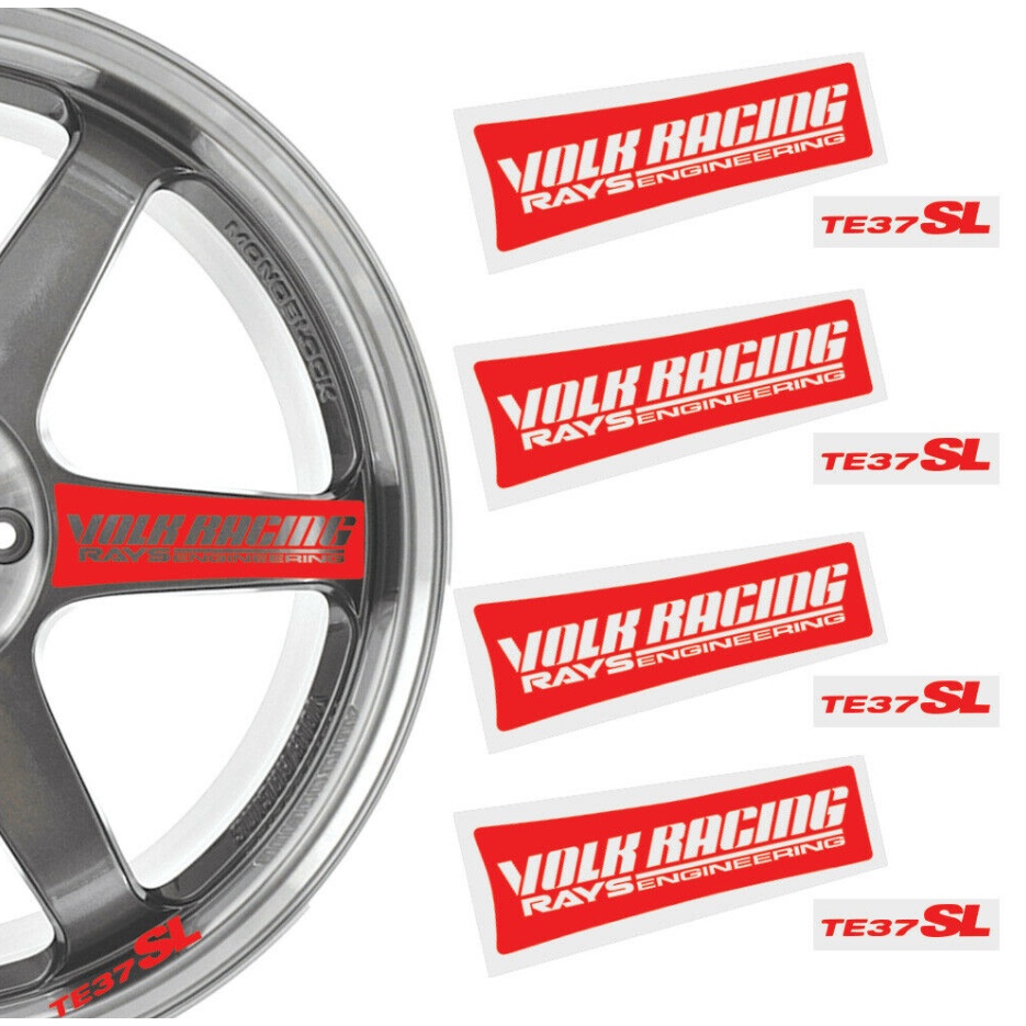 RAYS VOLK RACING TE37 SL RIM STICKER Bottom is transparent PROTON ...