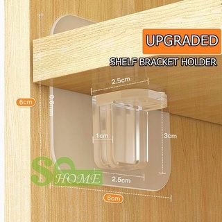 4PCS Self-adhesive Wall Bracket Hook, Shelf Bracket Holder, Punch-free ...