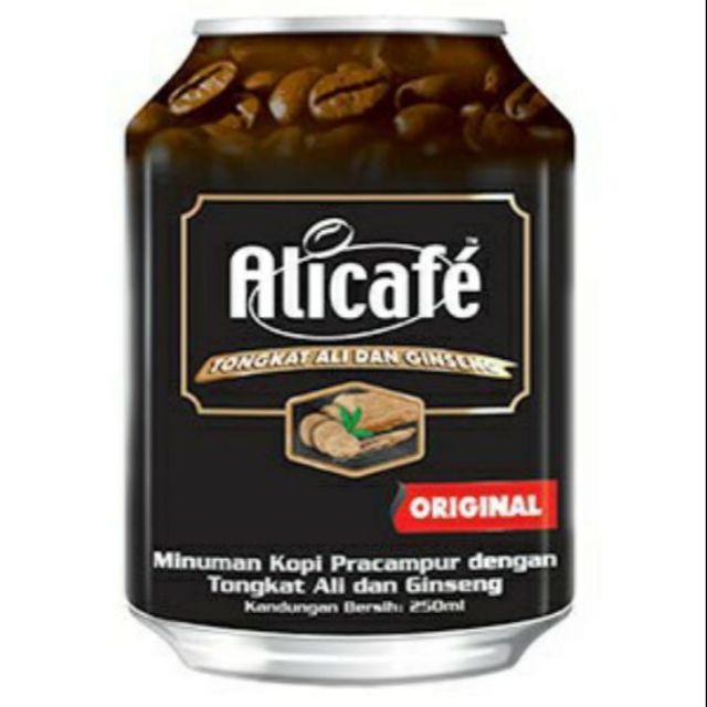 POWER ROOT ALICAFE TONGKAT ALI & GINSENG COFFEE DRINK (250ml x 24 cans ...