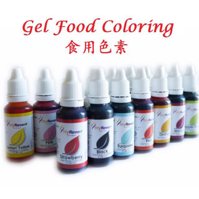 My Flavor Gel Based Food Coloring Edible Food Colouring Boleh Dimakan ...