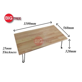 Big Tree Solid Wood Meja Jepun Lipat / Foldable Rubber Wood Japanese ...