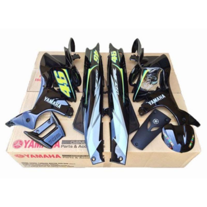 YAMAHA Y125Z Y125ZR COVER SET HITAM SKALA ROBOT 46 HITAM OREN | Shopee ...