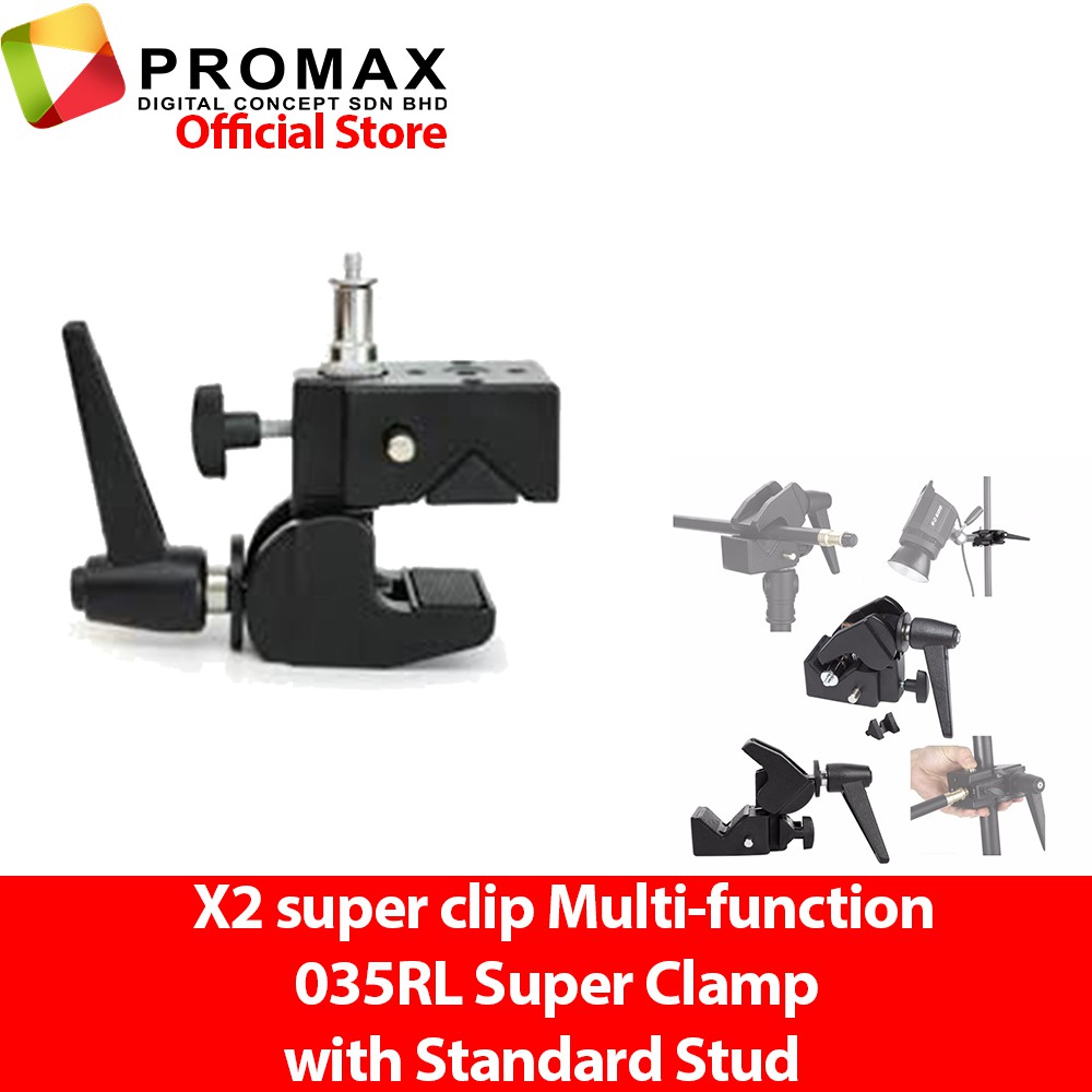 X2 Super Clamp 035 Heavy Duty Super Clamp (15kg payloads) with stud ...