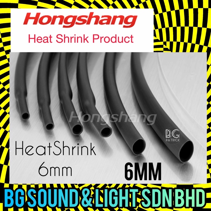 (100cm) Hong Shang Heat Shrink 6mm | Tube Shrink | HEATSHRINK | CABLE ...