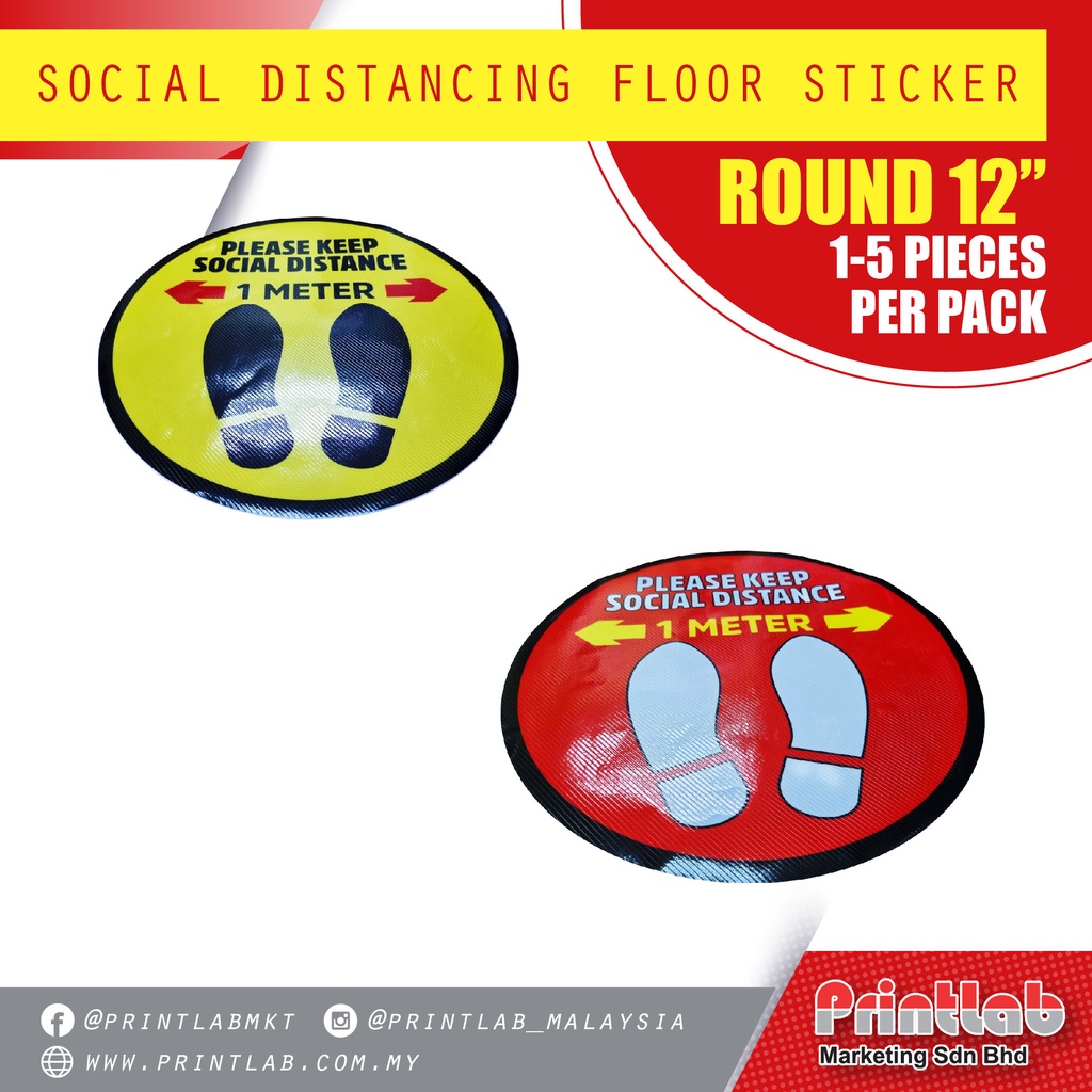 Social Distancing Floor Sticker, MCO Floor Sticker, Stiker Penjarakan ... Social Distancing Floor Sticker, MCO Floor Sticker, Stiker Penjarakan ...