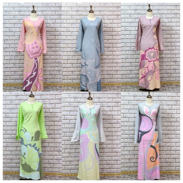 JUBAH KAFTAN BATIK (Corak Pastel) | Shopee Malaysia