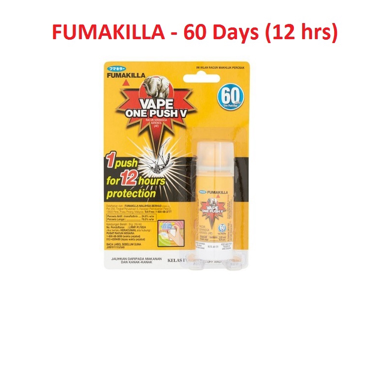Fumakilla Vape One Push V 60day Mosquito Repellent - mosquito aerosol ...