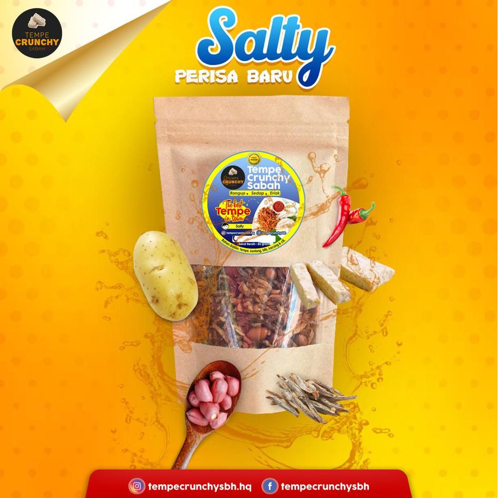 [HEALTHY SNACKS] TEMPE CRUNCHY SABAH HALAL 200G | Shopee Malaysia