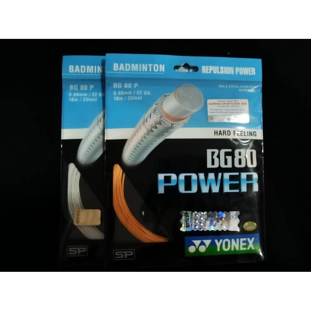 YONEX BADMINTON STRING BG80 POWER (RANDOM COLOR) | Shopee Malaysia