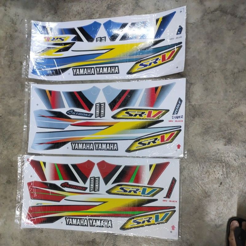 Stiker sticker body stripe cover set (1) yamaha srv SRV | Shopee Malaysia