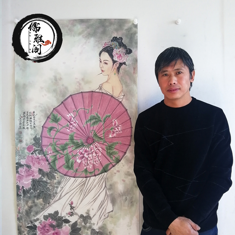 Lukisan Landskap Master Hand-Painted Lukisan Cina Tradisional Lukisan ...