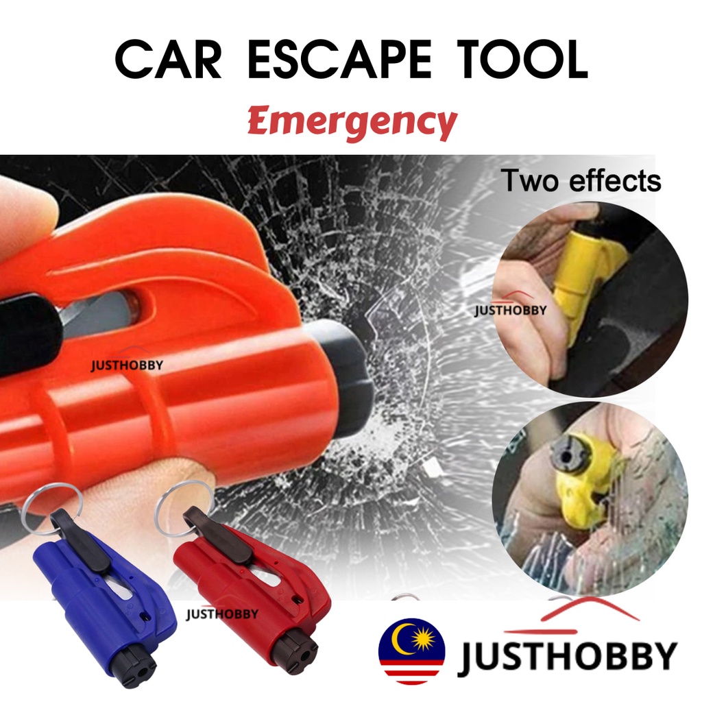 Car Emergency Hammer Safety Escape Tools Seat Belt Cutter Mini Keychain ...