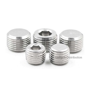 304 Stainless Steel Countersunk Hex Taper Conical Thread Head Pipe Plug ...
