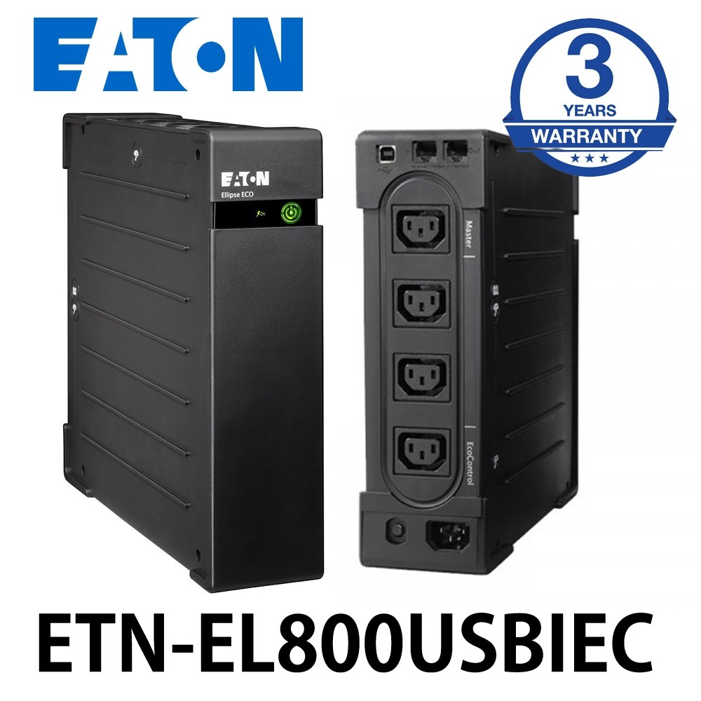 Eaton Ellipse ECO 800 USB Uninterruptible Power Supply Tower UPS ...