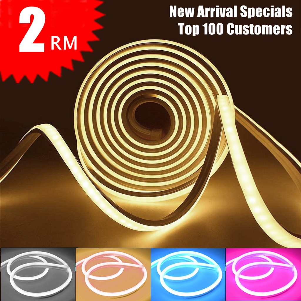 Swithun/ Neon Light Strip 120Leds/m Flexible LED Strip Light Neon Tube ...