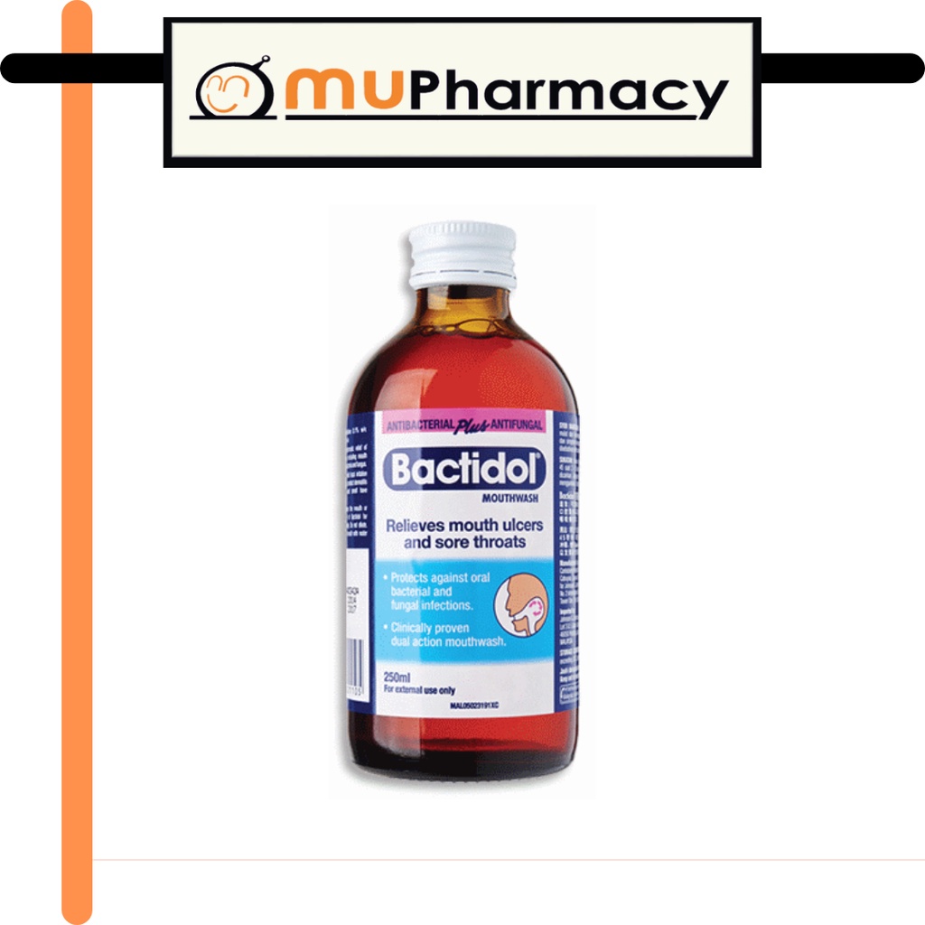 BACTIDOL MOUTHWASH 250ML | Shopee Malaysia