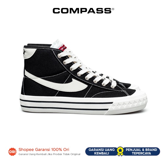 [100% Original] Compass Retrograde Hi Black White/BW | Shopee Malaysia