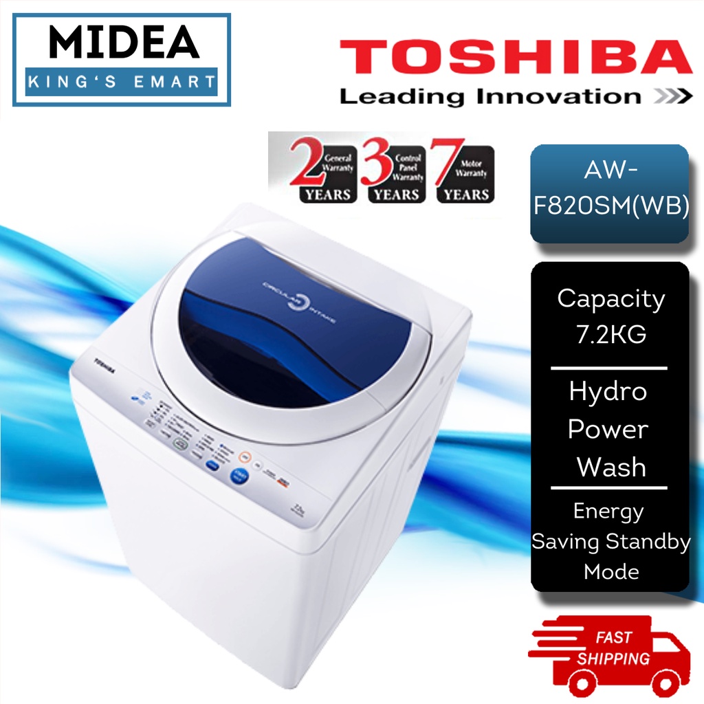[Delivery by Seller] Toshiba 7.2Kg Washing Machine Circular Intake Wash ...