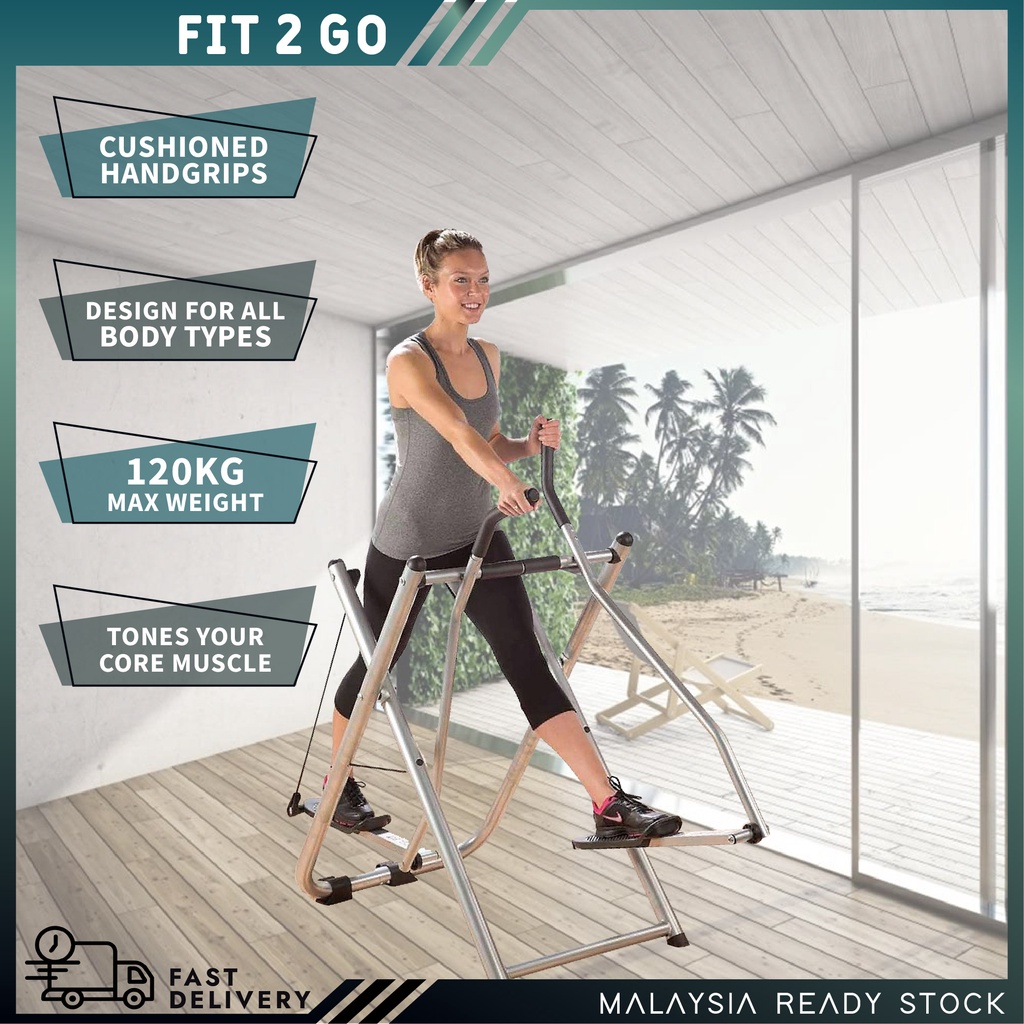 Eliptical Air Walker Exerciser Pro Cross Trainer Stepper Foldable Sport ...