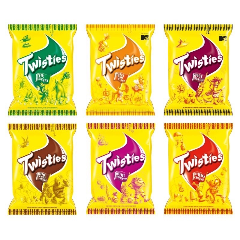 Twisties BBQ Curry/Chesse/Tomato/Chicken(10 packs X 60g) | Shopee Malaysia