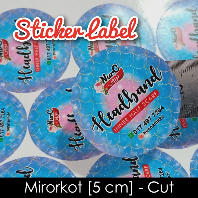 Sticker Label - 5 cm ( Bulat / Petak ) | Shopee Malaysia