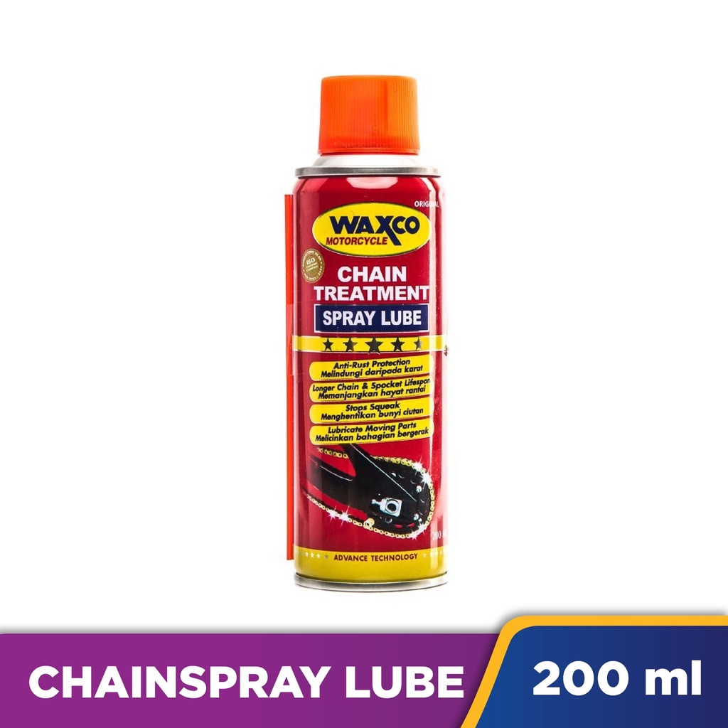 Minyak Pelincir Rantai Motorsikal / Waxco Motocycle Chain Treatment Spray Lube (200ml) | Shopee ...