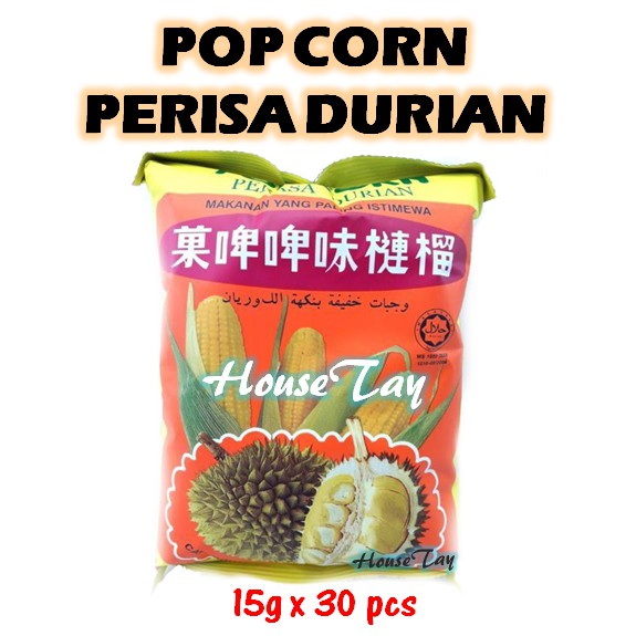 Pop Corn Durian Flavour 30's x 15g | Shopee Malaysia