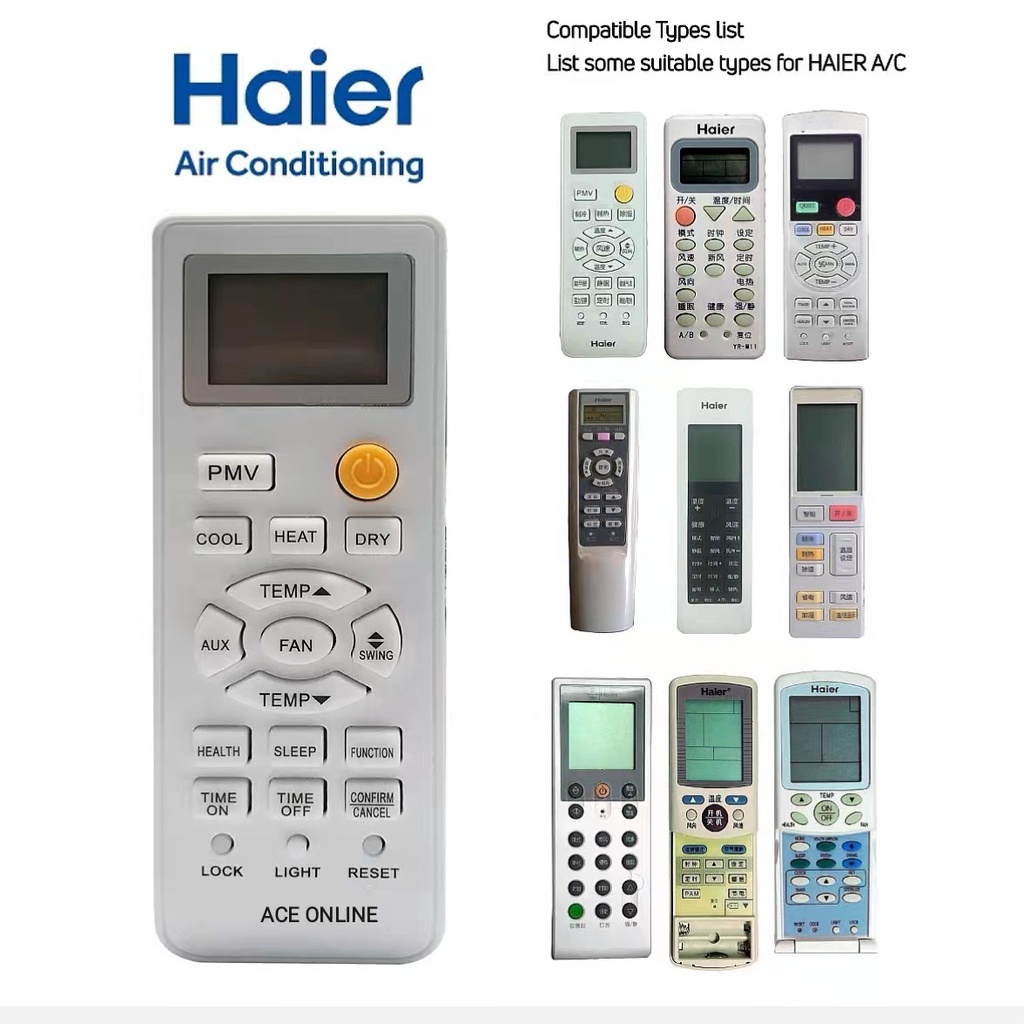 Universal Remote Control For Haier Aircond Air / Conditioner (KS-HE01V ...