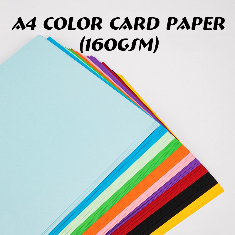 A4 Multipurpose 160gsm Black Color Card Paper / Kertas Warna / Kertas ...