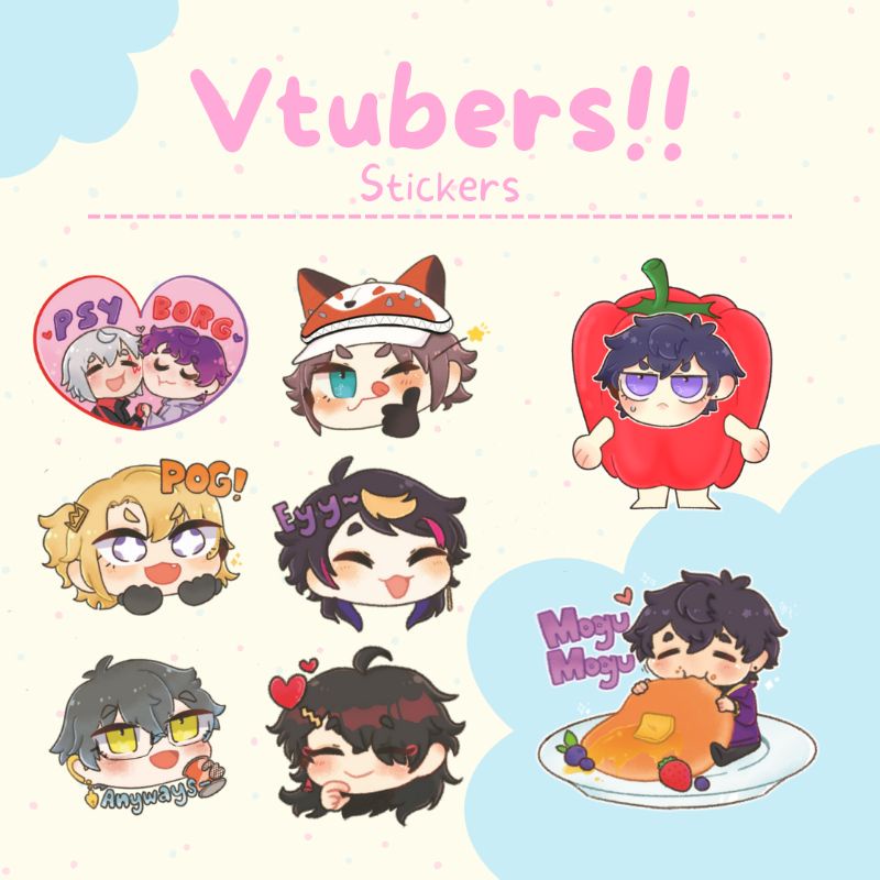 VTUBERS STICKERS (LUXIEM & SHOTO) | Shopee Malaysia