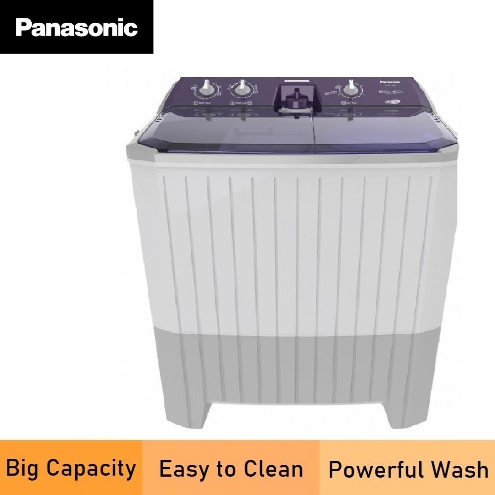 PANASONIC NA-W120G1 (12KG) TWIN TUB WASHER NA-W120G1VRT - BIG CAPACITY ...