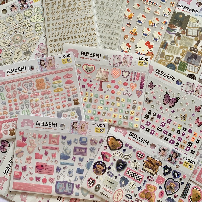 [Daiso Korea] Polco Journaling Deco Stickers Collection 2 | Shopee Malaysia