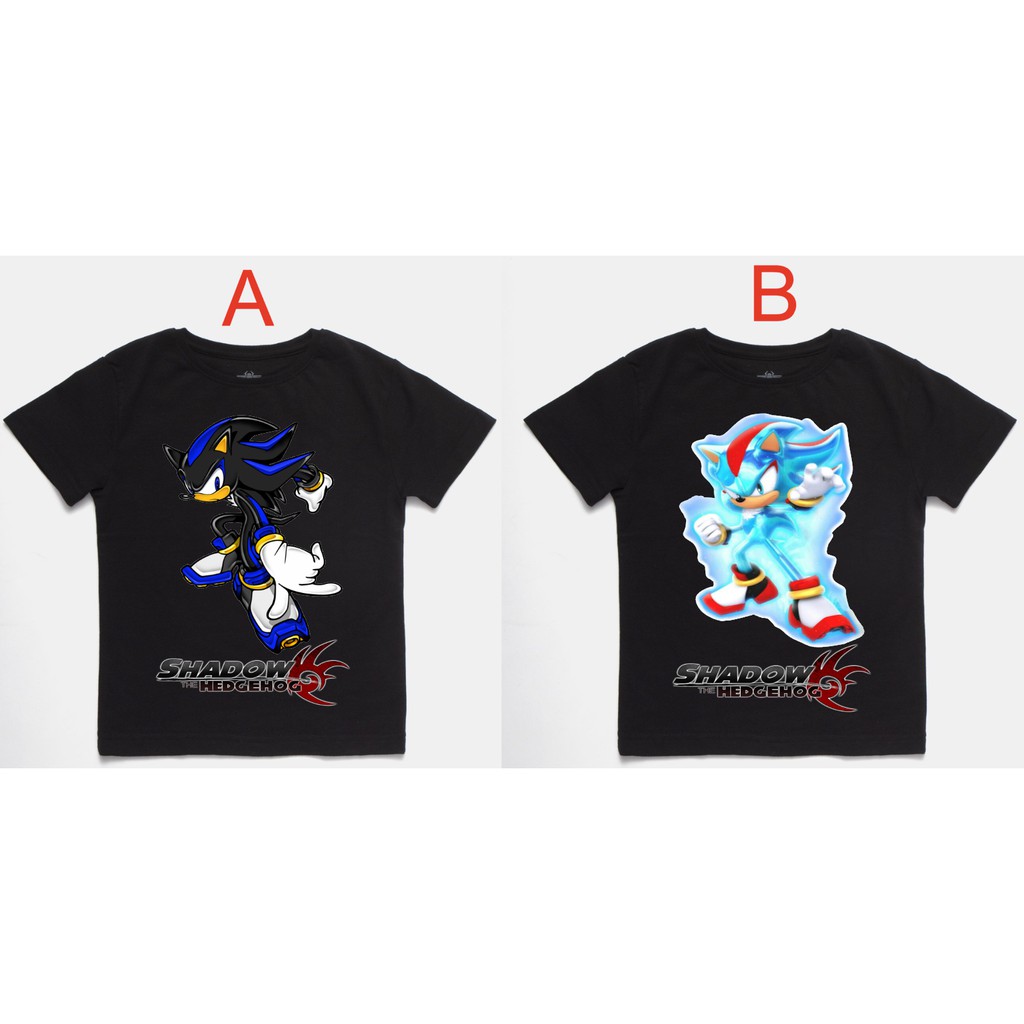 Sonic Shadow The Hedgehog T-shirt | Shopee Malaysia