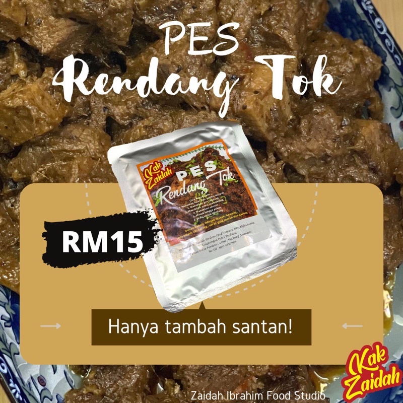 Pes Lauk Rendang Tok Kak Zaidah | Shopee Malaysia