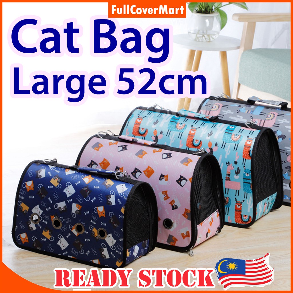 (CAT6) 52cm Multi-color Pet Cat Carrier Kucing Travel Foldable Multi ...