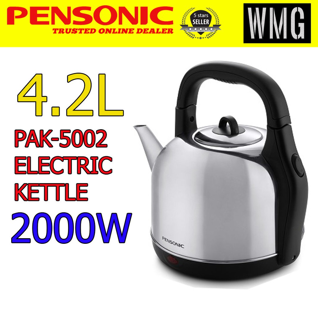 Pensonic Electric Kettle 4.7 Litre Cerek Electrik PAK-5002 | Shopee ...