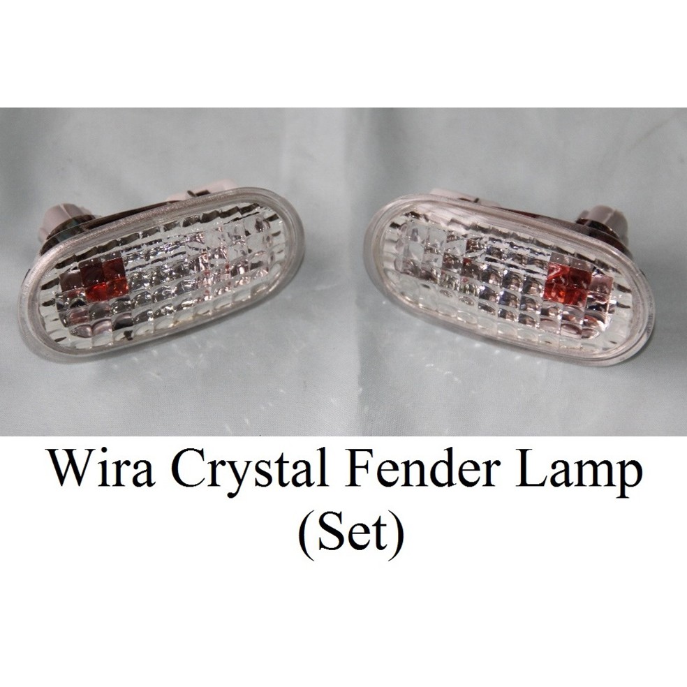 Wira Fender Lamp Crystal White (1 set 2 pcs) | Shopee Malaysia