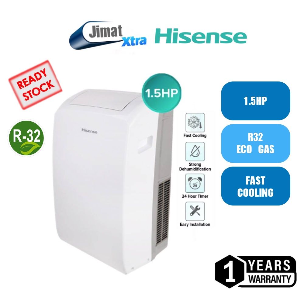 Hisense R32 1.0HP/1.5HP Portable Air Conditioner AP09KVG | AP12NXG ...