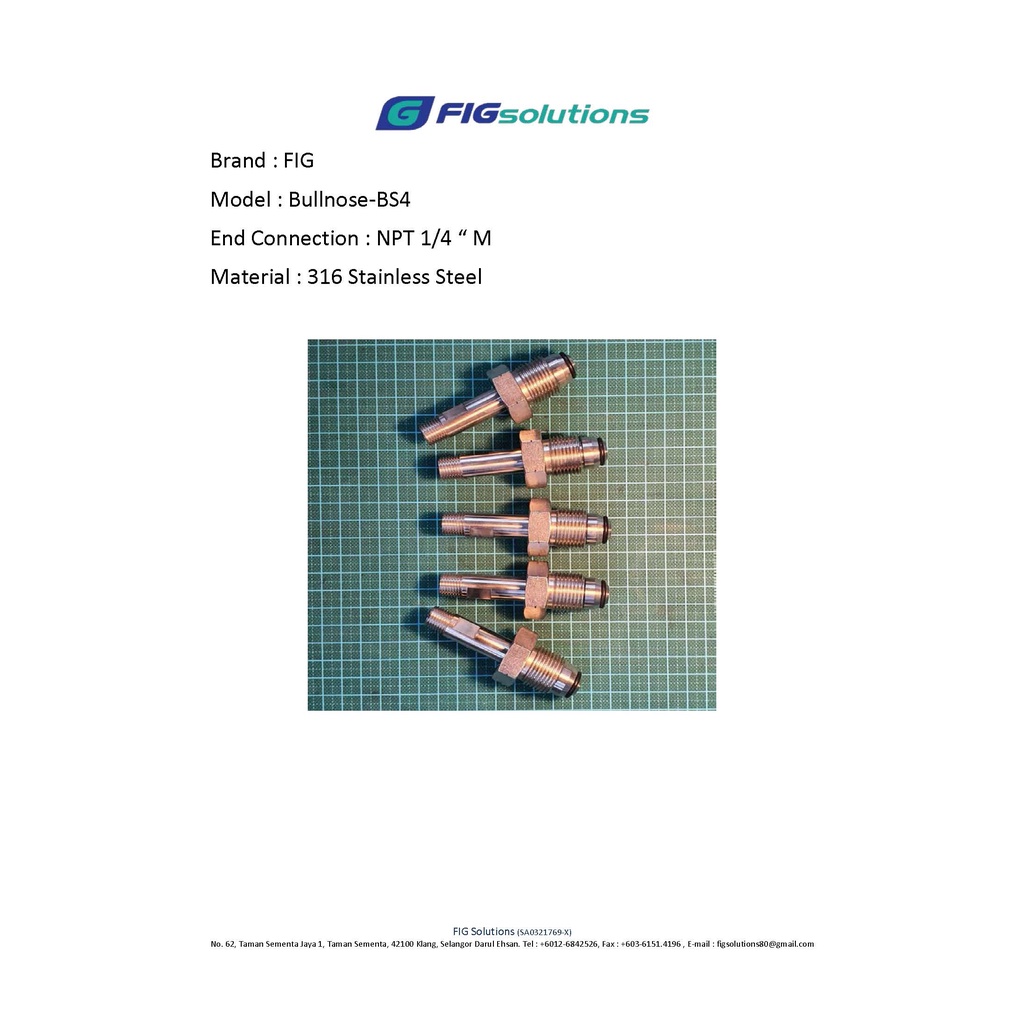 Bullnose Stainless Steel (BS4 Type) | Shopee Malaysia