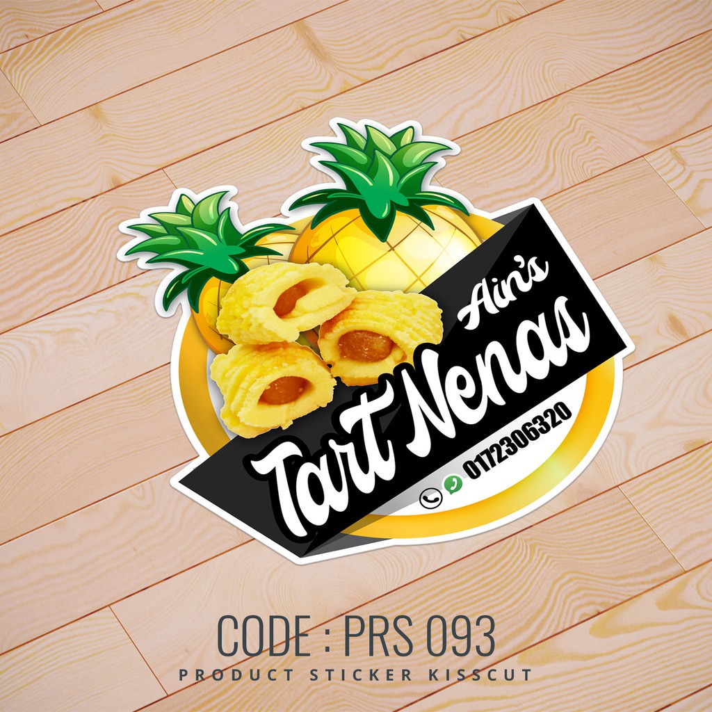 STICKER LABEL KUIH RAYA. STICKER BISKUT RAYA. STICKER TART NENAS ...