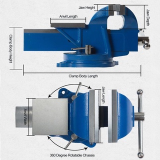 PENGAPIT BESI APIT KAYU POTONG MESIN APIT Epica Star 8" Inch Swivel ...