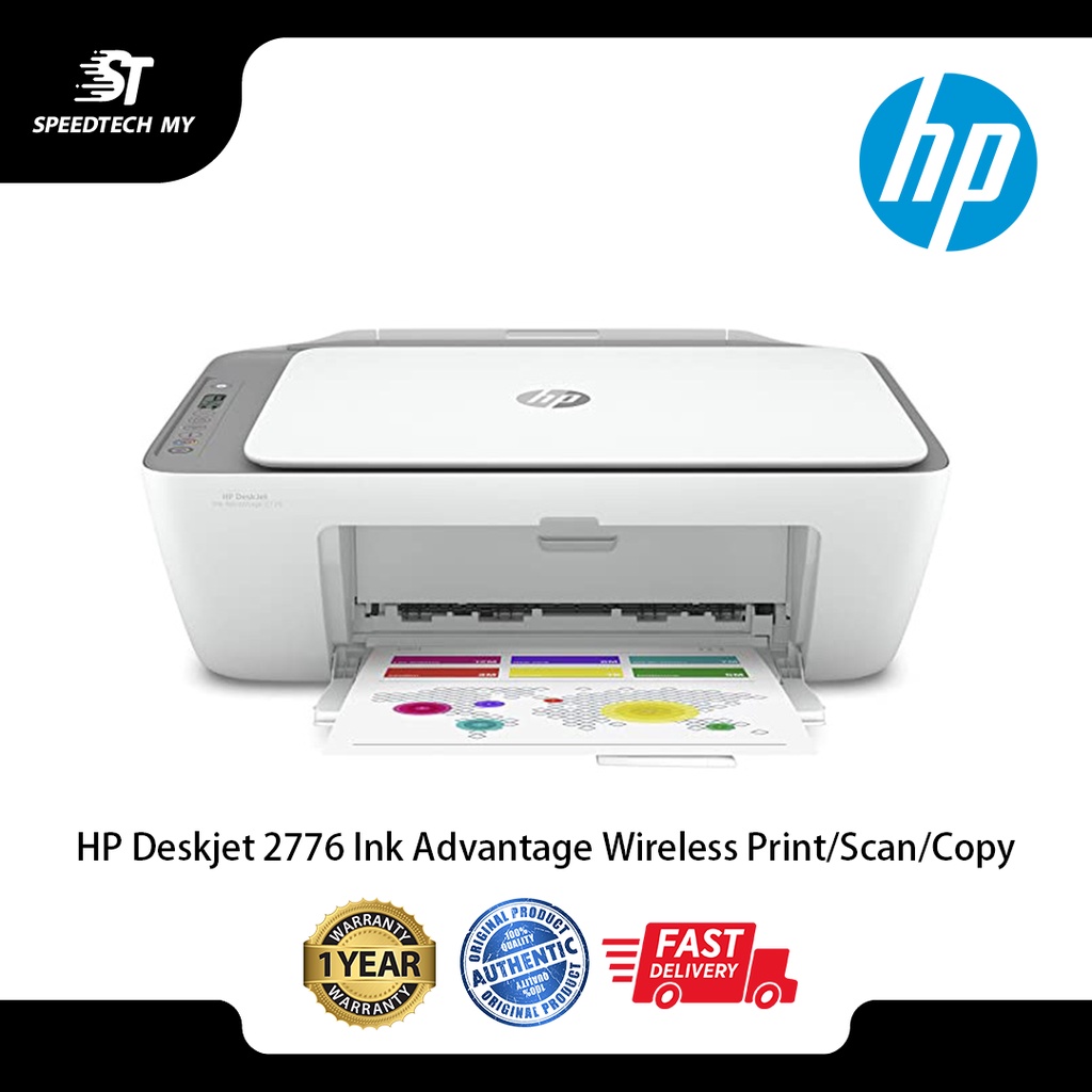 HP Deskjet 2776/2777 Ink Advantage Wireless All-in-One Printer Print ...