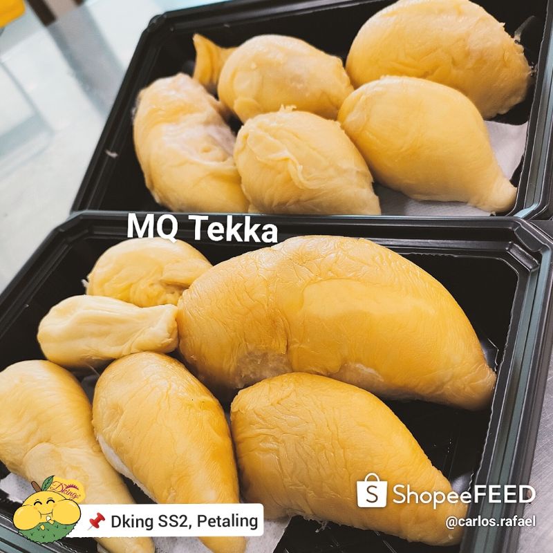 [4H Delivery] Musang Queen Tekka Grade AAA Fresh Durian Pulp - 300g ...