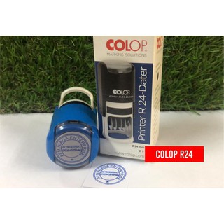 Rubber Stamp Colop R17|R24|R30 Cop Siap 1Jam (HURUF BESAR | INK BIRU) | Shopee Malaysia