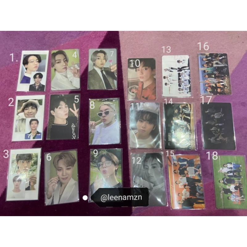 BTS OFFICIAL PHOTOCARD IN BUNDLE SET | Shopee Malaysia