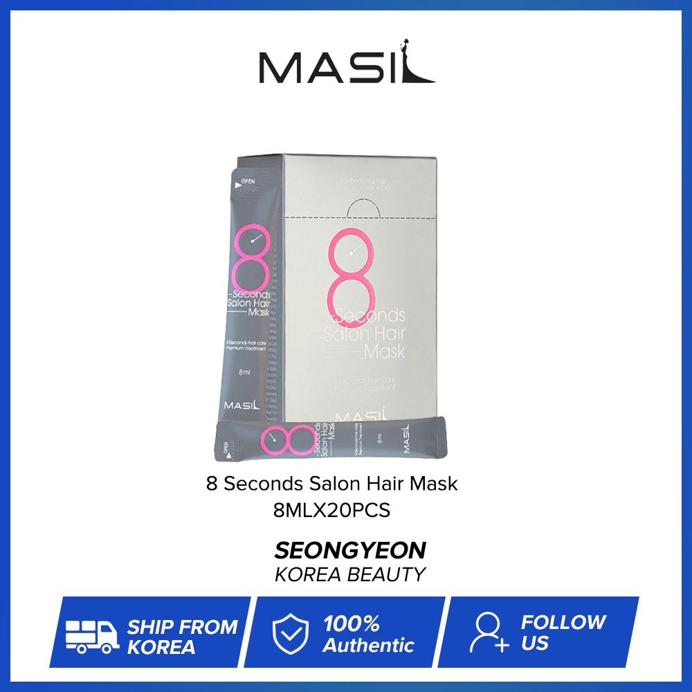 MASIL 8 Seconds Salon Hair Mask Stick Pouch (8ML*20PCS) | Shopee Malaysia