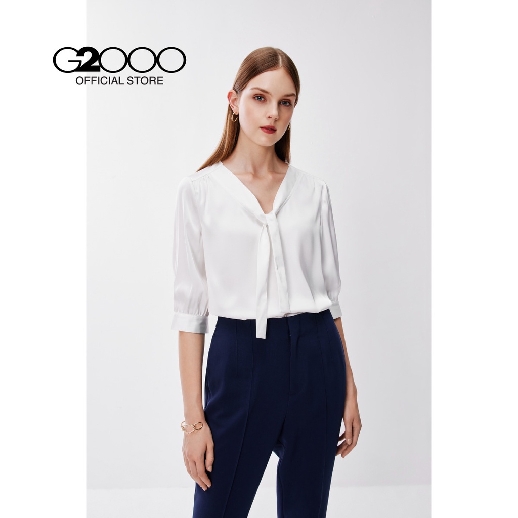 G2000 Women Blouse Light Deluxe Satin 23241050 | Shopee Malaysia