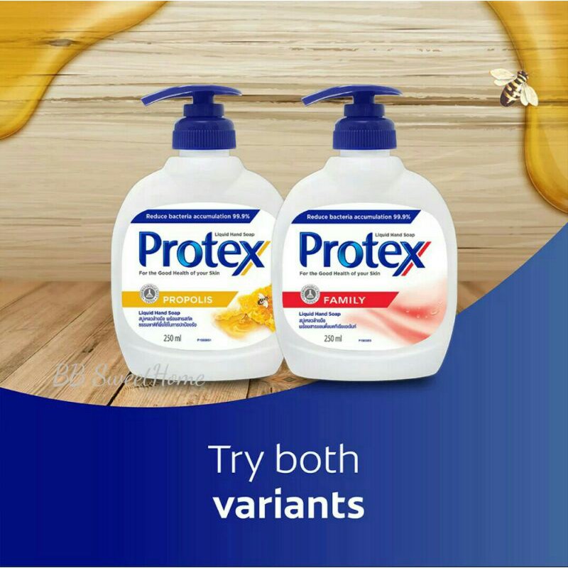 Protex Liquid Hand Soap / Hand Wash Family / Propolis 250ml | Shopee ...